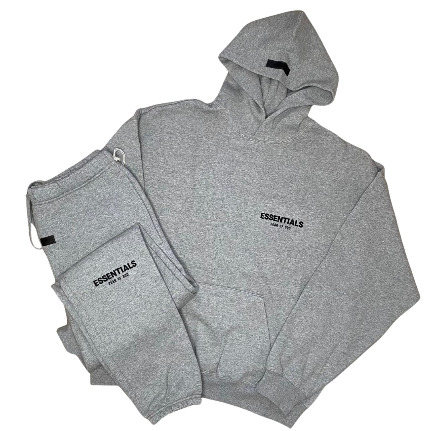 Fear of God ESSENTIALS - Dark Heather Oatmeal Tracksuit (SS22) | Hype ...