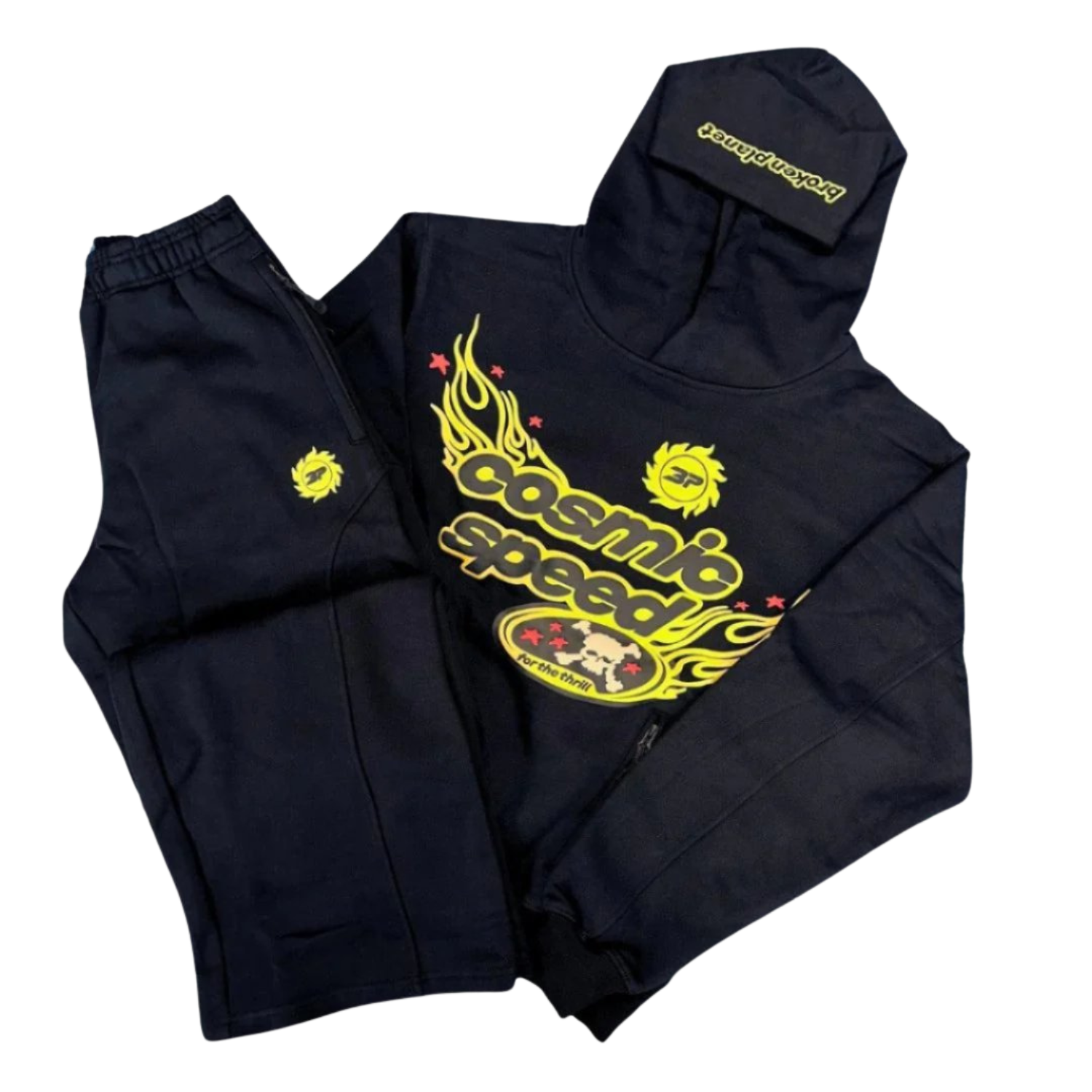 Broken Planet 'Cosmic Speed' Midnight Black / Yellow Tracksuit | Hype ...