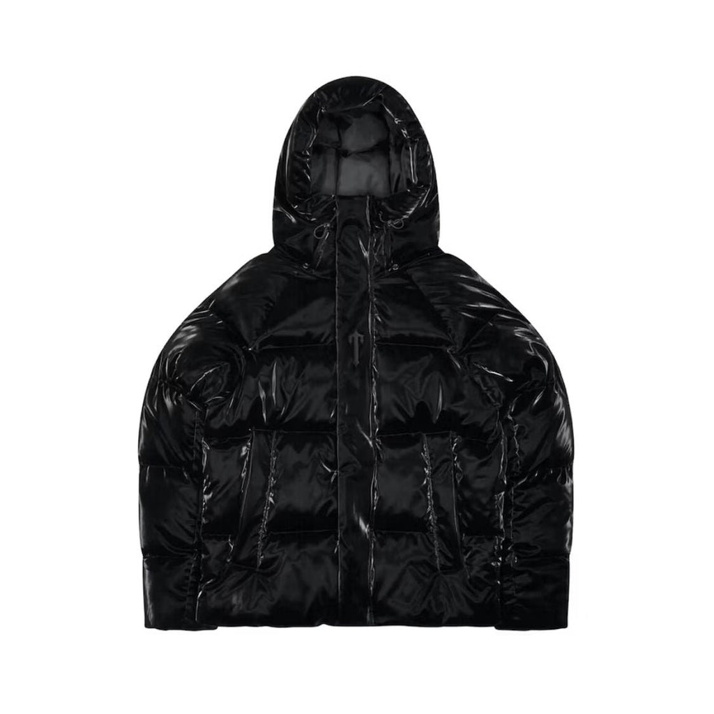Trapstar Irongate Arch Puffer Jacket AW23 - Gloss Black | Hype Locker UK