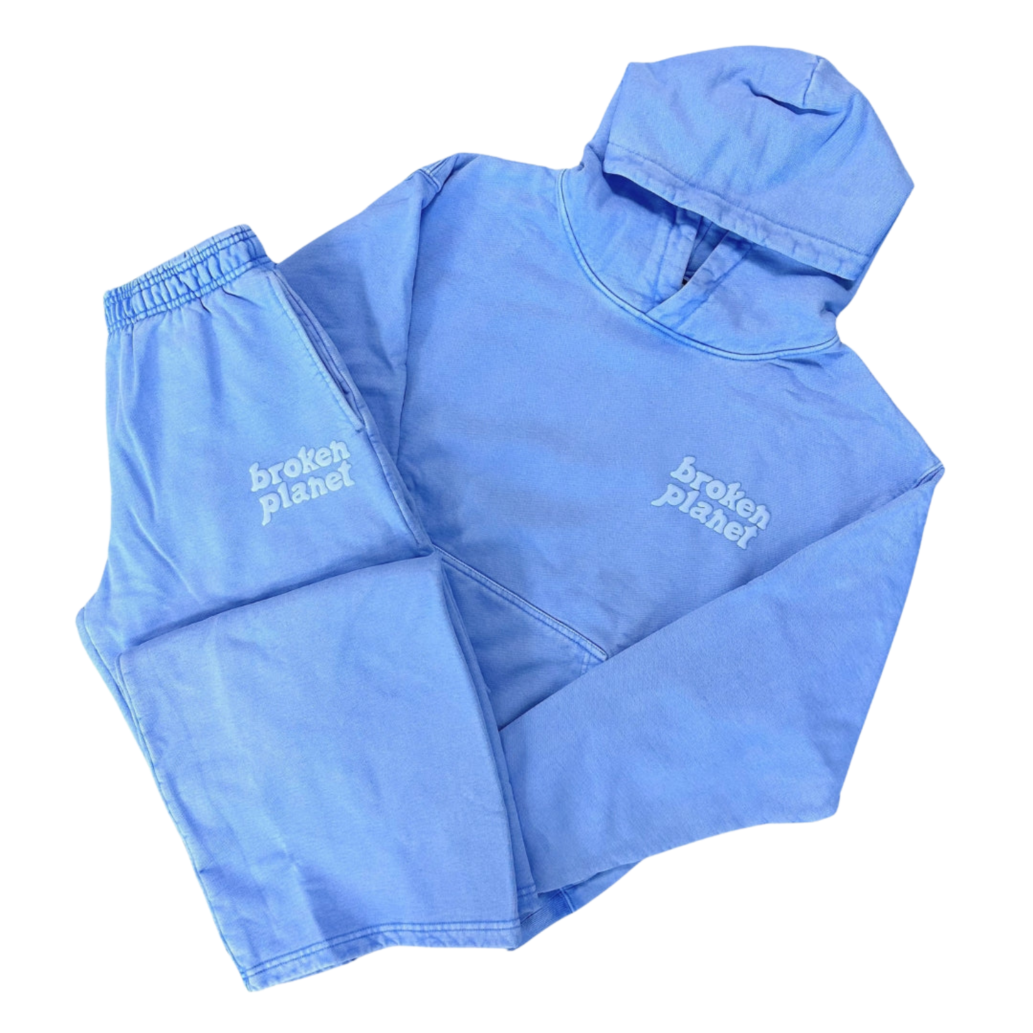 Broken Planet Basics Washed Light Blue Tracksuit | Hype Locker UK