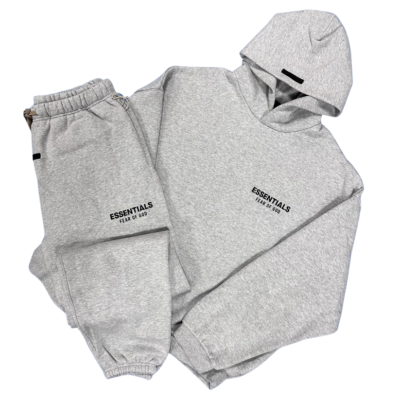 Fear of God ESSENTIALS - Light Heather Grey Tracksuit (FW24) | Hype ...