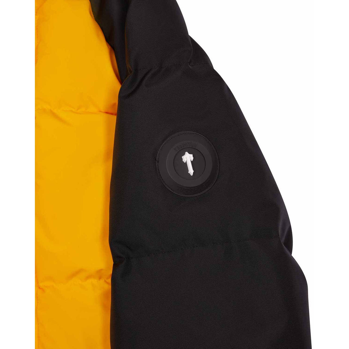 Trapstar Irongate Arch Puffer Jacket AW23 - Yellow / Black | Hype Locker UK