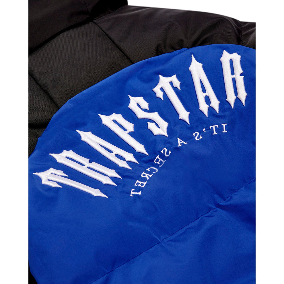 Trapstar Irongate Arch Puffer Jacket AW23 - Blue / Black | Hype Locker UK